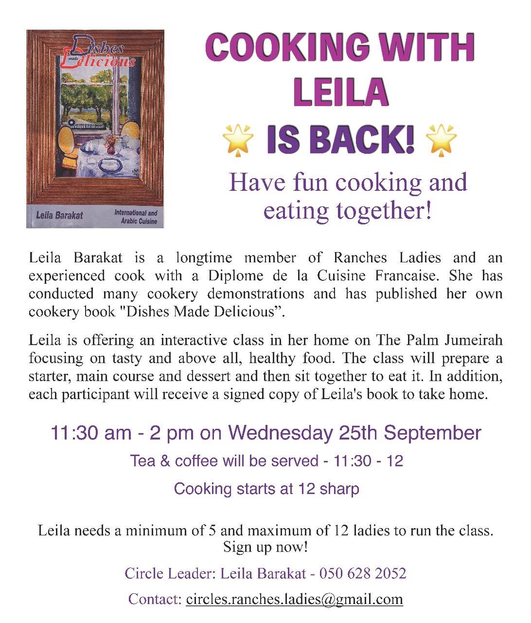 Cooking Circle – Ranches Ladies