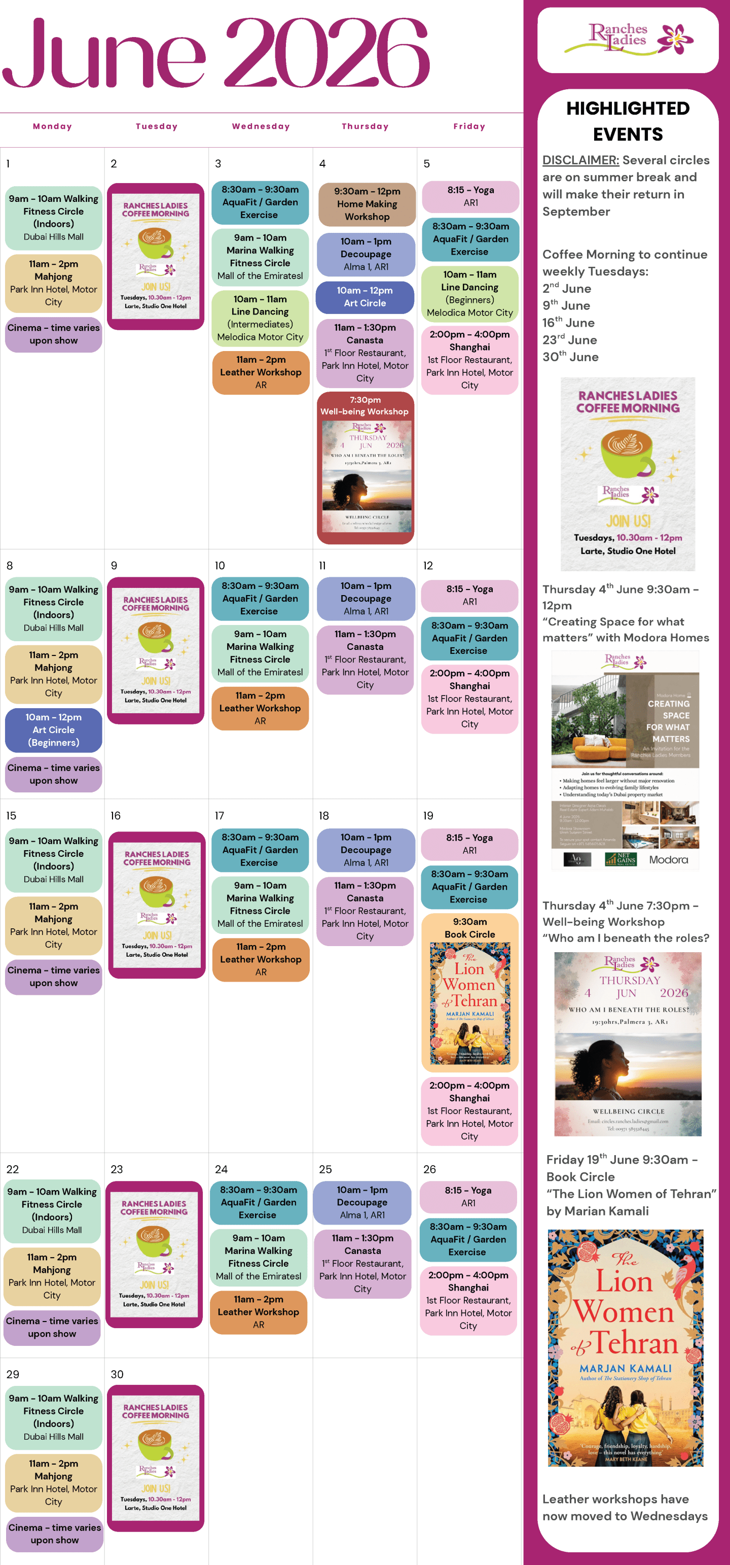Ranches Ladies Newsletter June 2026 – Ranches Ladies